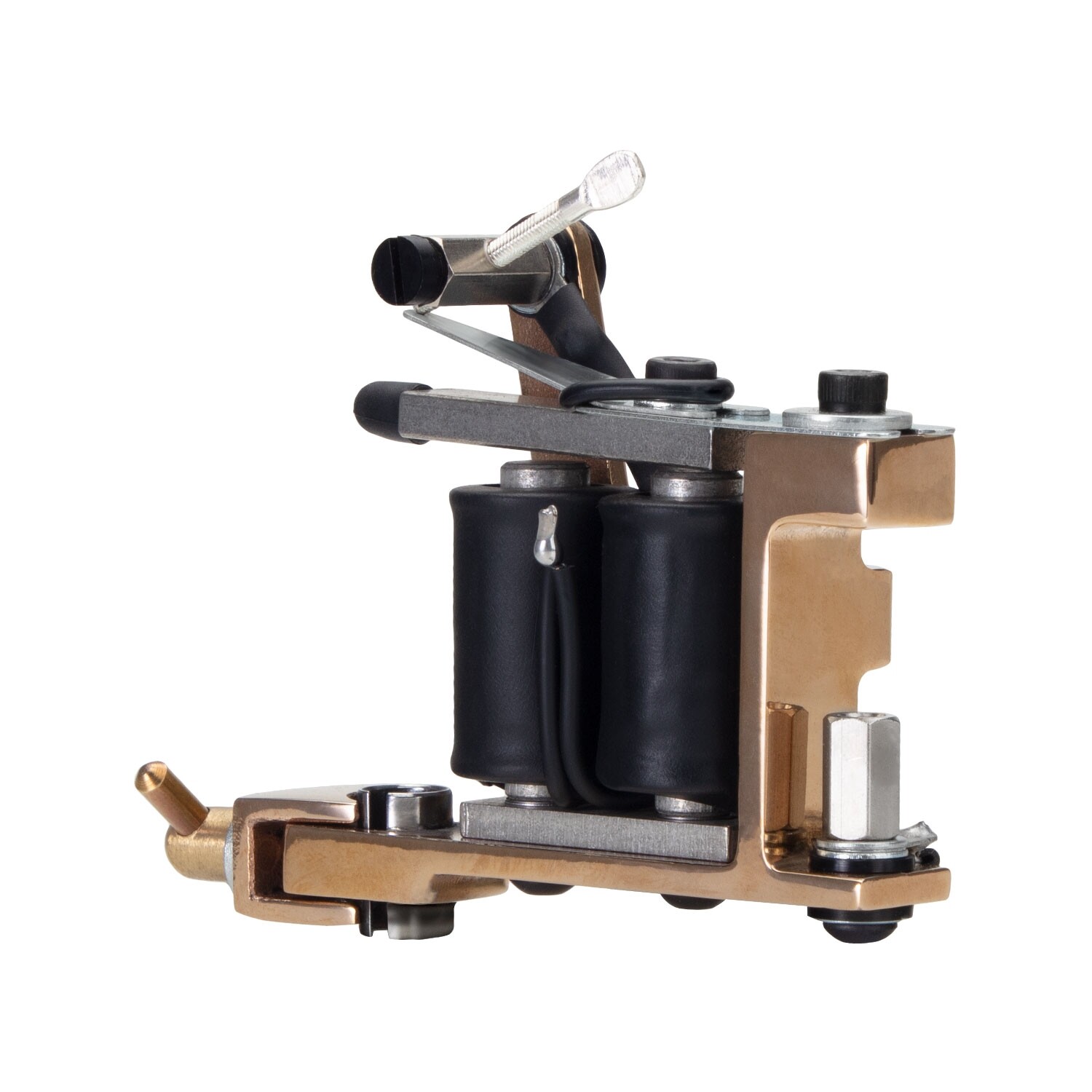 Micky Sharpz - Brass Hybrid Tattoo Machine - Liner / Colour / Shader ...